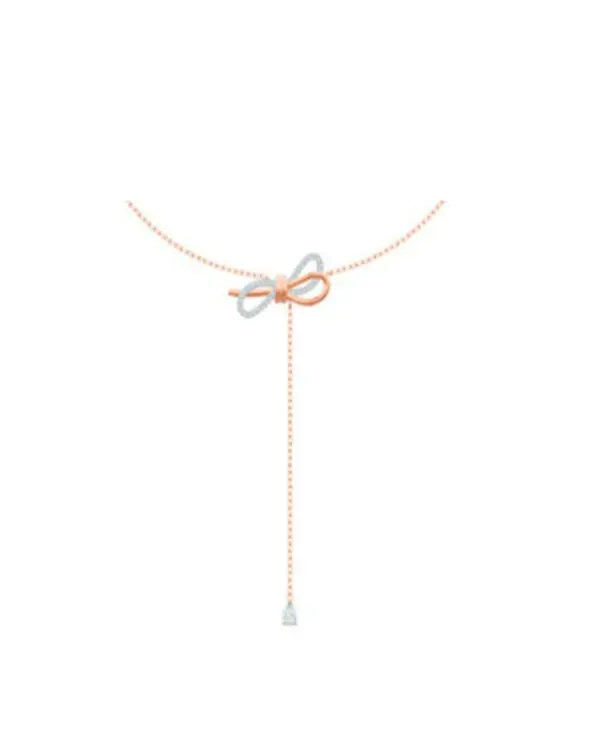 SWAROVSKI Bow Pendant Necklace - Yellow