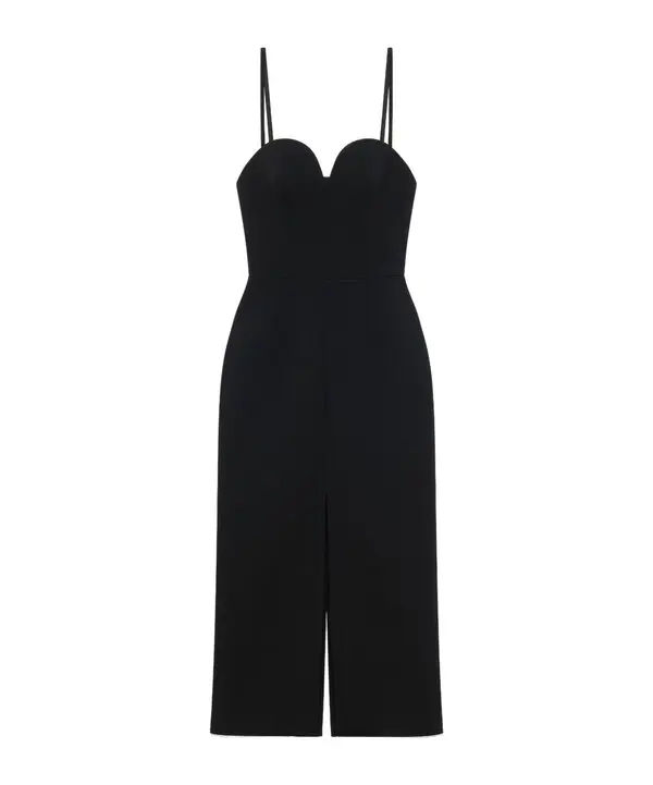 Givenchy Wool Sweetheart Neckline Dress
