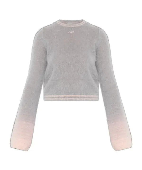 Off-White Arrow Mohair Degrade Crewneck Jumper