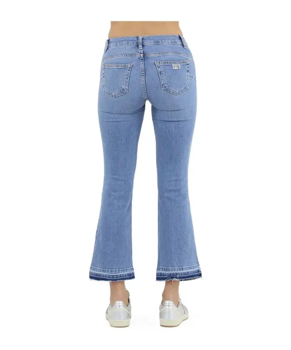 Liu Jo Bootcut Jeans With Raw Edge Hem