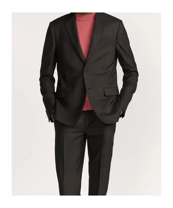 Dior Embroidered Notch Lapel Wool Blend Jacket - Brown