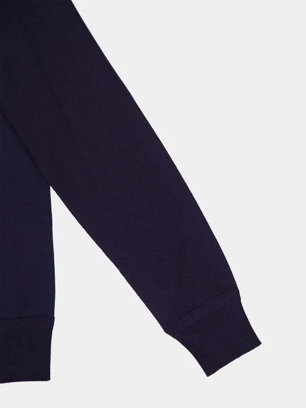 TOM FORD Crewneck Fine-knit Jumper With Long Sleeves - Dark Blue