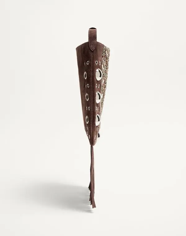 Valentino Garavani Embellished Fringe Shoulder Bag