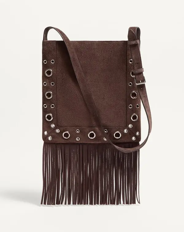 Valentino Garavani Embellished Fringe Shoulder Bag