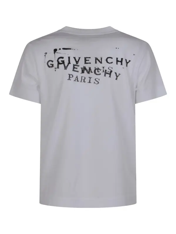 Givenchy Logo Printed Crewneck T-shirt - White
