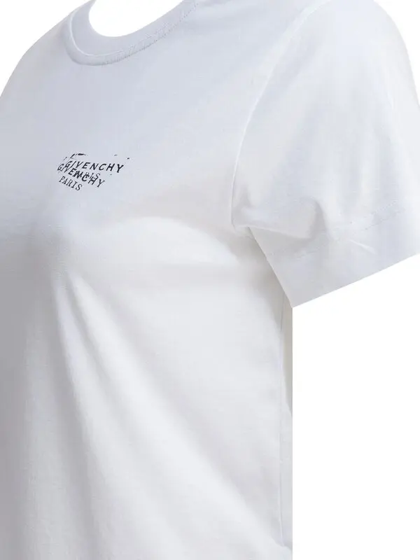 Givenchy Logo Printed Crewneck T-shirt - White