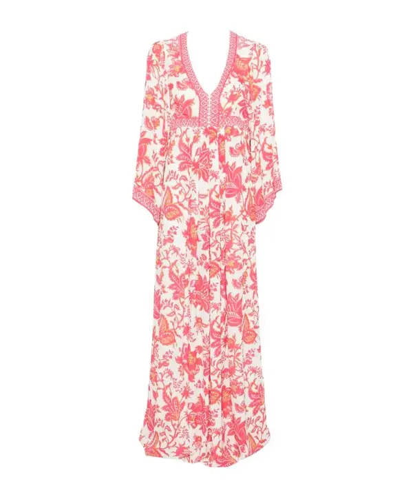 Etro Embroidered Floral Maxi Dress