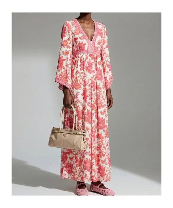 Etro Embroidered Floral Maxi Dress