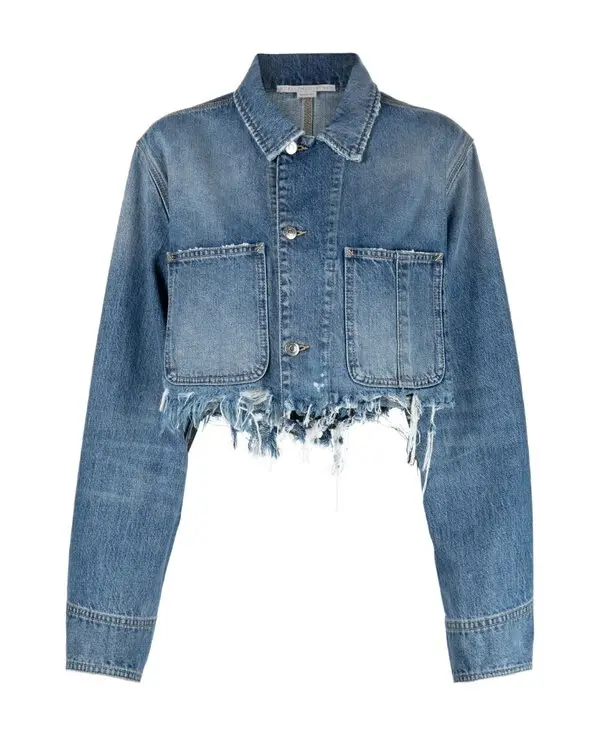 Stella McCartney Distressed Denim Trucker Jacket