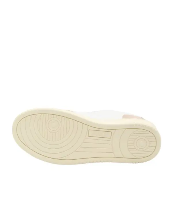 AUTRY Medalist Low-top Sneakers With Suede Inserts - Nude