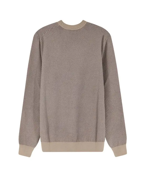 Hugo Boss Textured Crew Neck Sweater