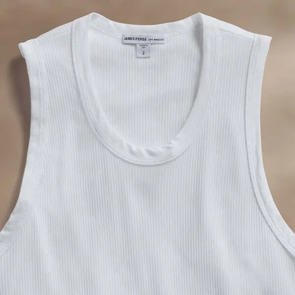 JAMES PERSE Ribbed Crew Neck Tank