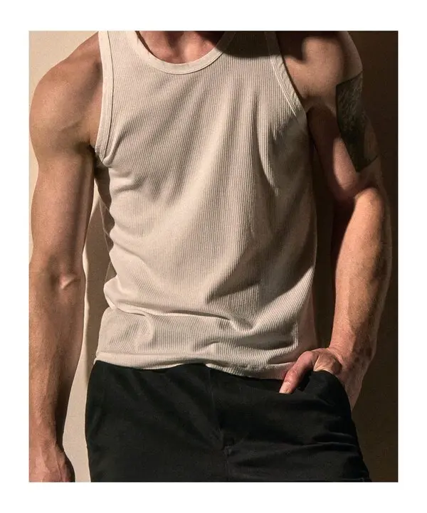 JAMES PERSE Ribbed Crew Neck Tank