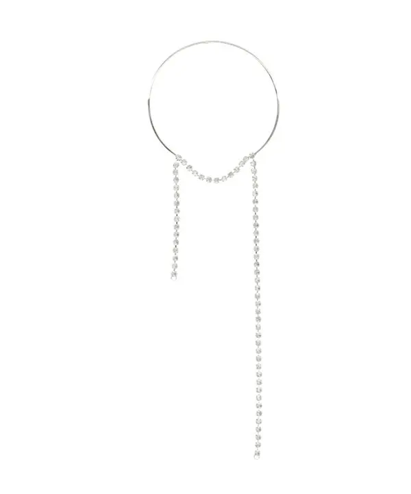 MAISON MARGIELA Crystal Embellished Necklace - Silver