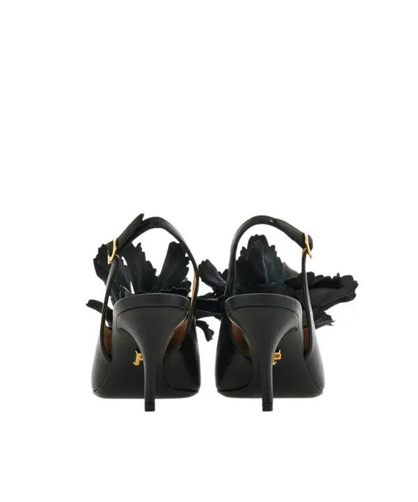 FERRAGAMO Floral Slingback Stiletto Heeled Sandals