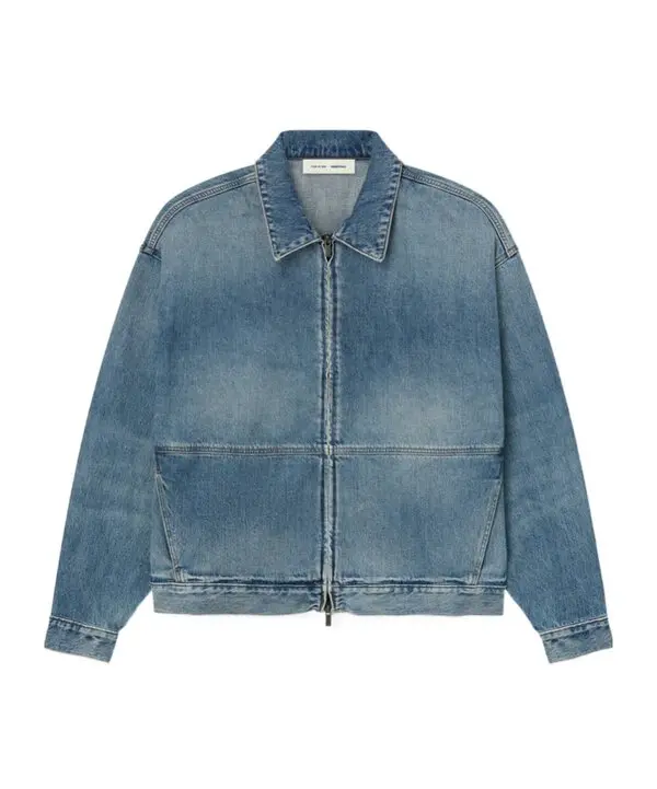 Fear Of God Denim Zip-up Jacket - Blue