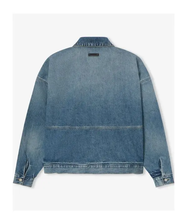 Fear Of God Denim Zip-up Jacket - Blue