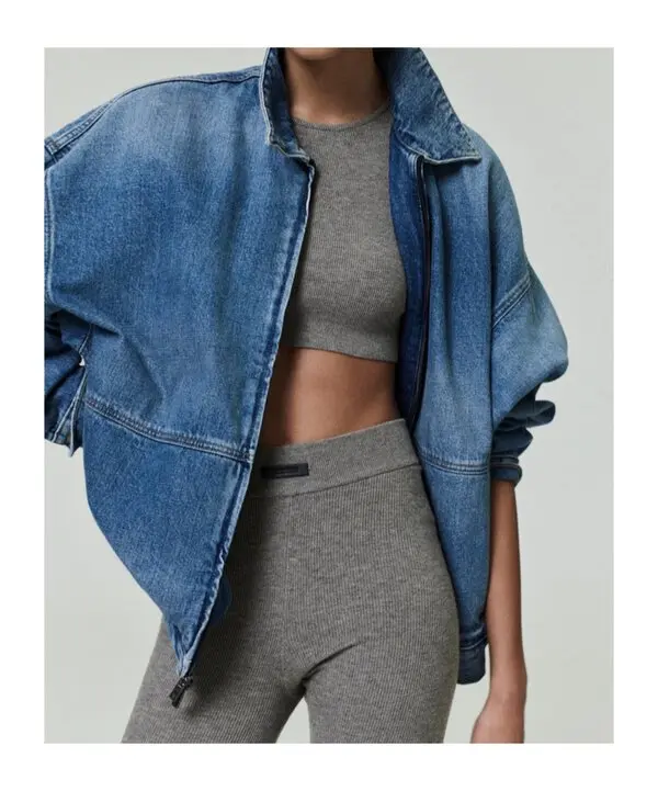 Fear Of God Denim Zip-up Jacket - Blue