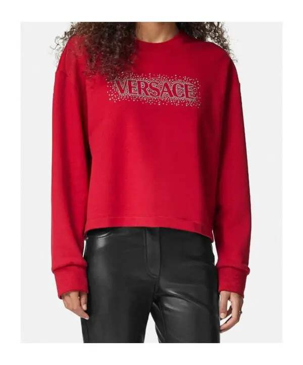 Versace Logo-embellished Crewneck Sweatshirt