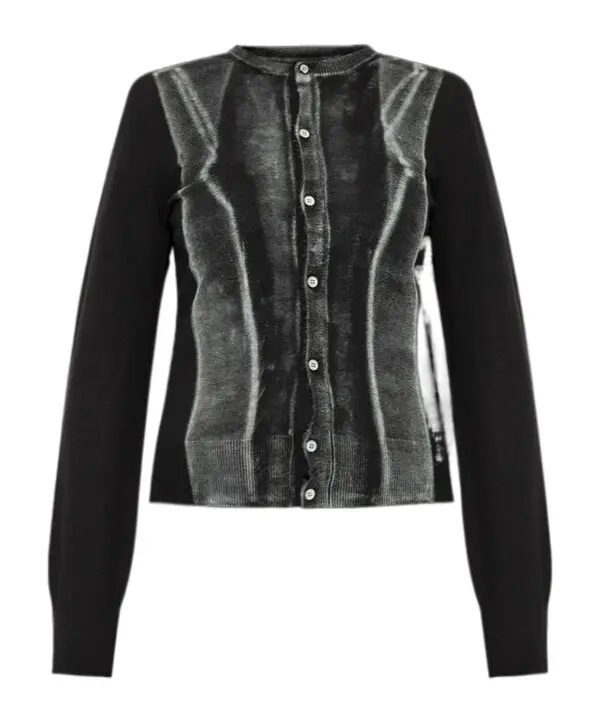 MAISON MARGIELA Printed Crewneck Cardigan