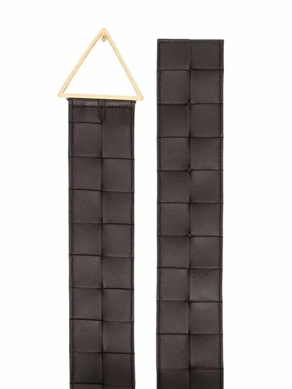 Bottega Veneta Maxi Intrecciato Leather Belt