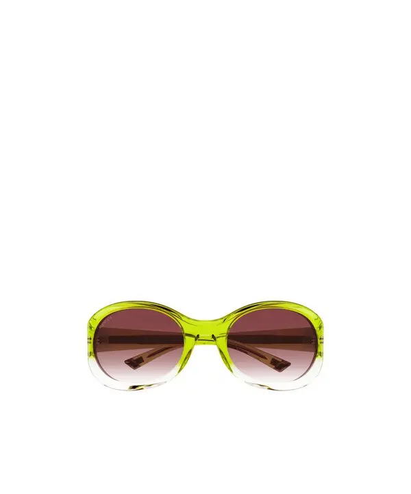 Gucci Round Frame Sunglasses - Brown