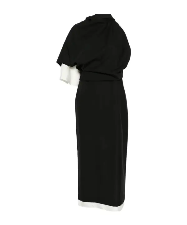 RÓHE One-shoulder Draped Maxi Dress