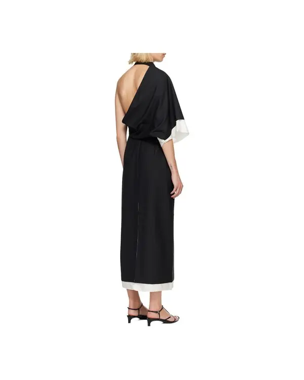 RÓHE One-shoulder Draped Maxi Dress