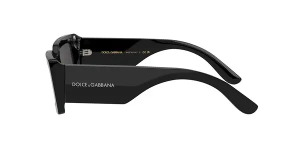 Dolce & Gabbana Rectangular Frame Sunglasses - Black