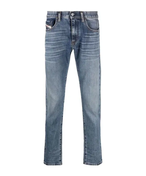 DIESEL® D-strukt Mid-rise Slim-cut Jeans - Blue