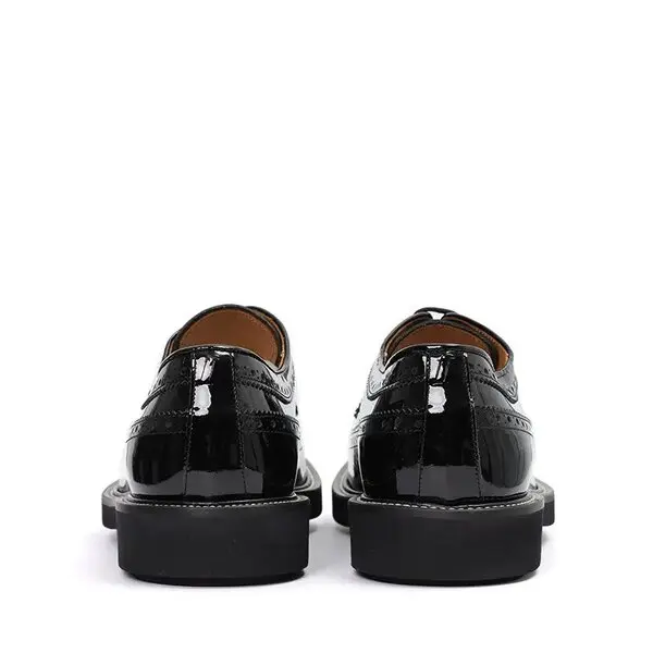 Emporio Armani Patent Leather Wingtip Oxfords