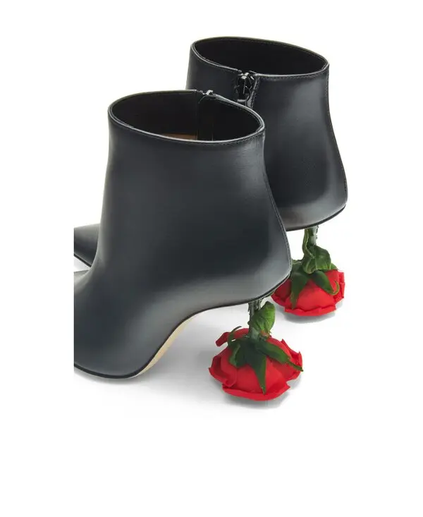Loewe Rose Heel Calfskin Ankle Boots