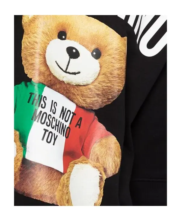 Moschino Teddy Print Sweatshirt Dress