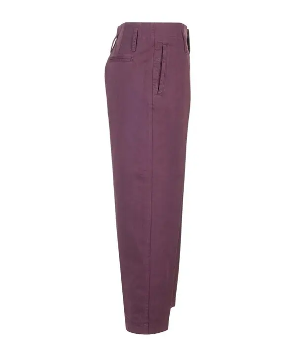 FORTE_FORTE Belt-loop Casual Pants - Red