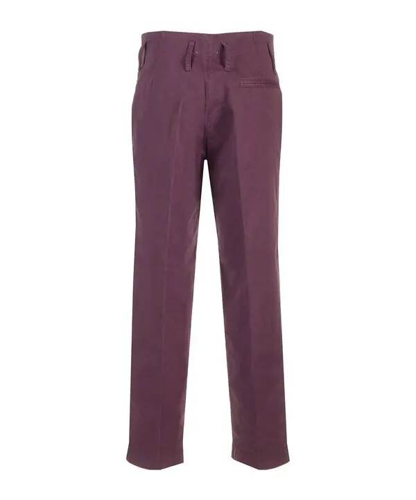 FORTE_FORTE Belt-loop Casual Pants - Red