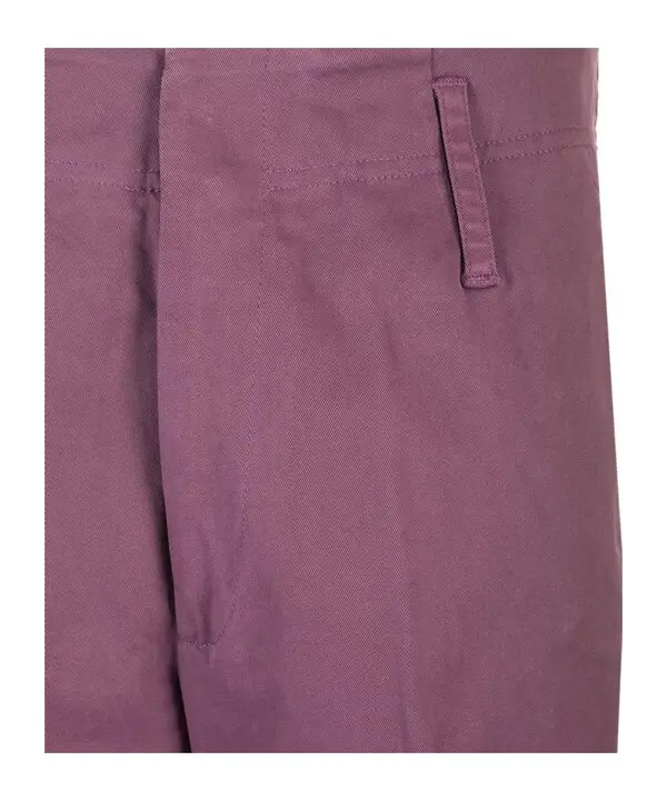 FORTE_FORTE Belt-loop Casual Pants - Red