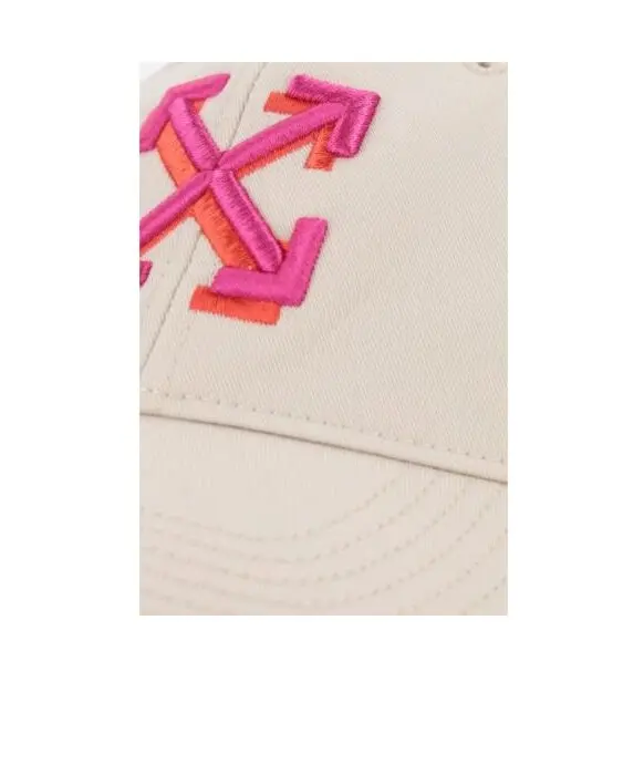 Off-White Embroidered Arrow Baseball Cap - White