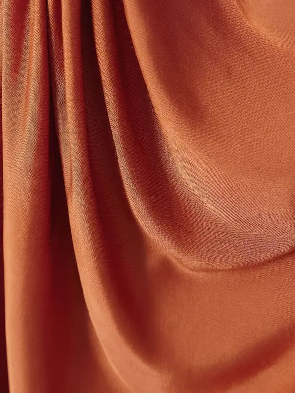 Rick Owens Sleeveless Pleated Maxi Dress With Side Slits