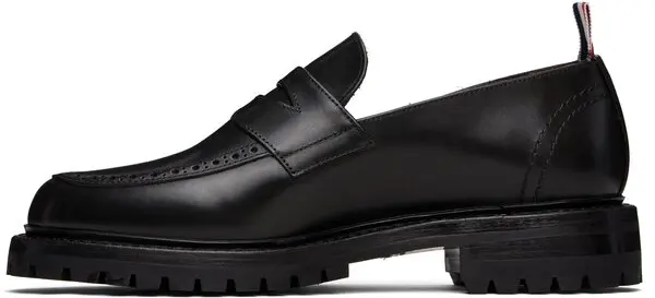 Thom Browne Leather Classic Penny Loafers - Black