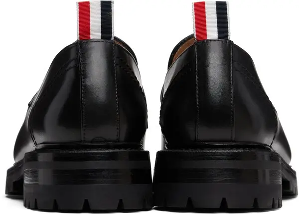 Thom Browne Leather Classic Penny Loafers - Black