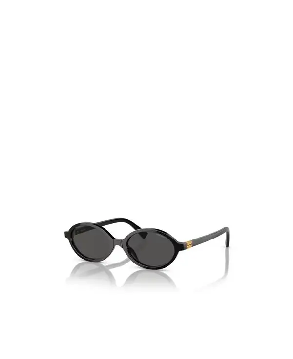 Miu Miu Logo-lettering Oval Sunglasses