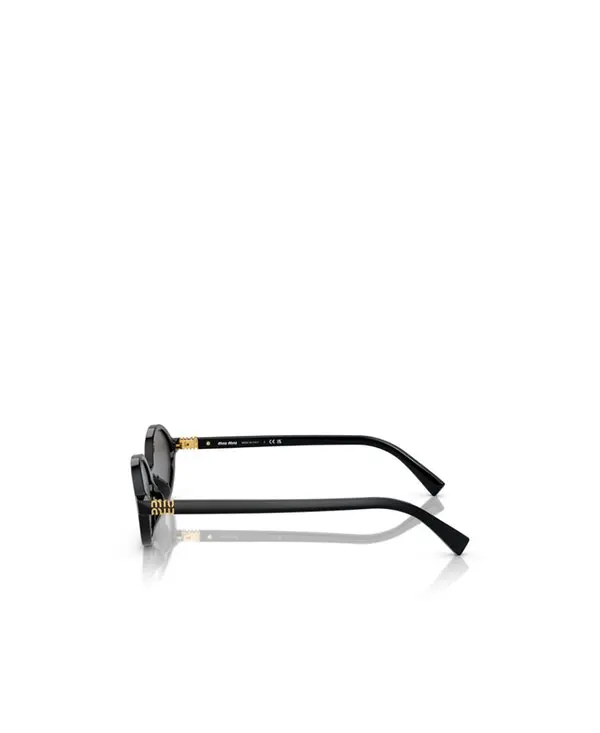 Miu Miu Logo-lettering Oval Sunglasses
