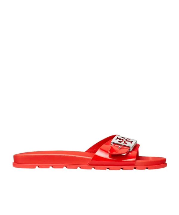 Tory Burch Logo Buckle Slip-on Slides