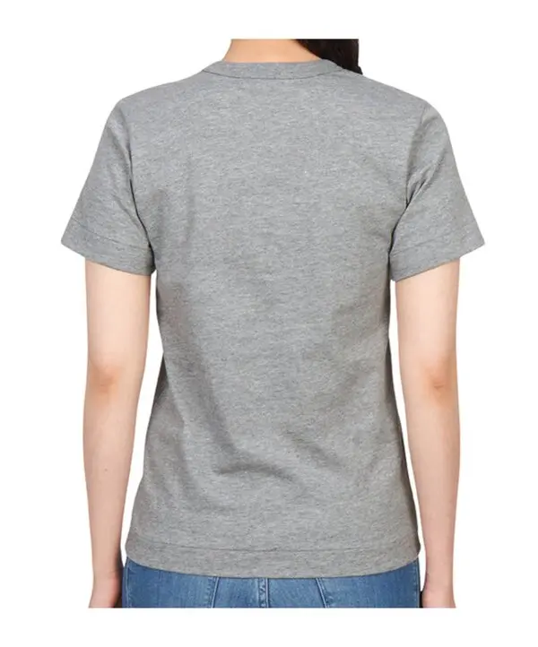Comme Des Garçons Short Sleeve Crewneck T-shirt With Logo - Gray