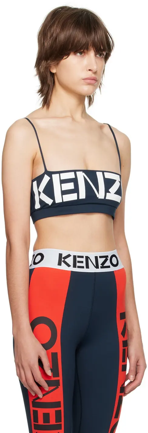 Kenzo Logo Print Bandeau Top