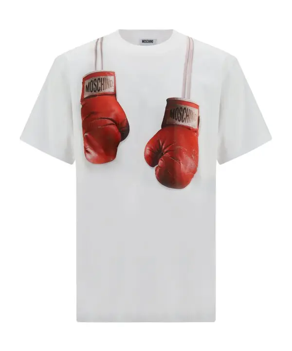 Moschino Printed Short Sleeve T-shirt - Red