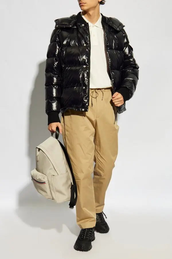 Moncler Maljasset Logo Patch Hooded Down Jacket