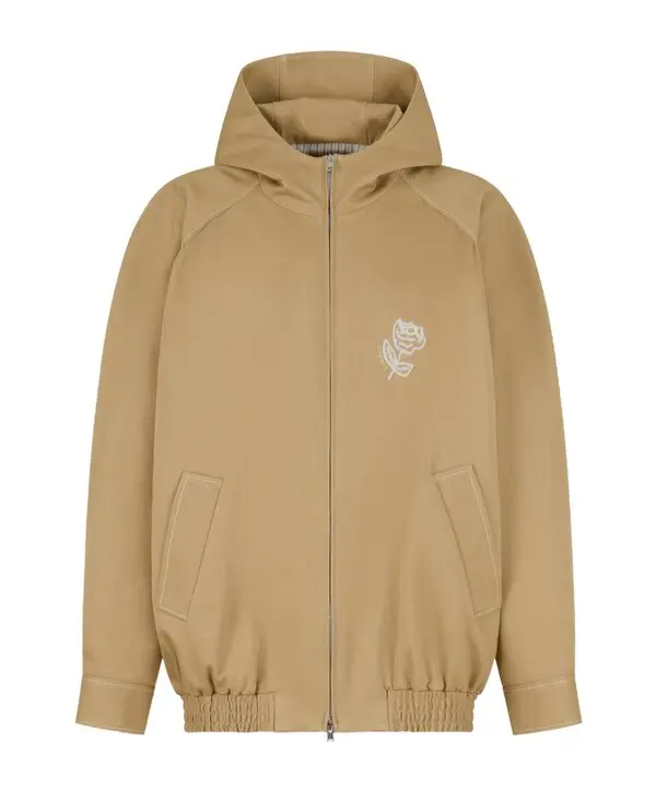 Marni Embroidered Logo Zip-up Bomber Jacket