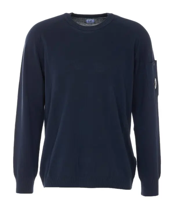 C.P. COMPANY Lens Detailed Knitted Jumper - No