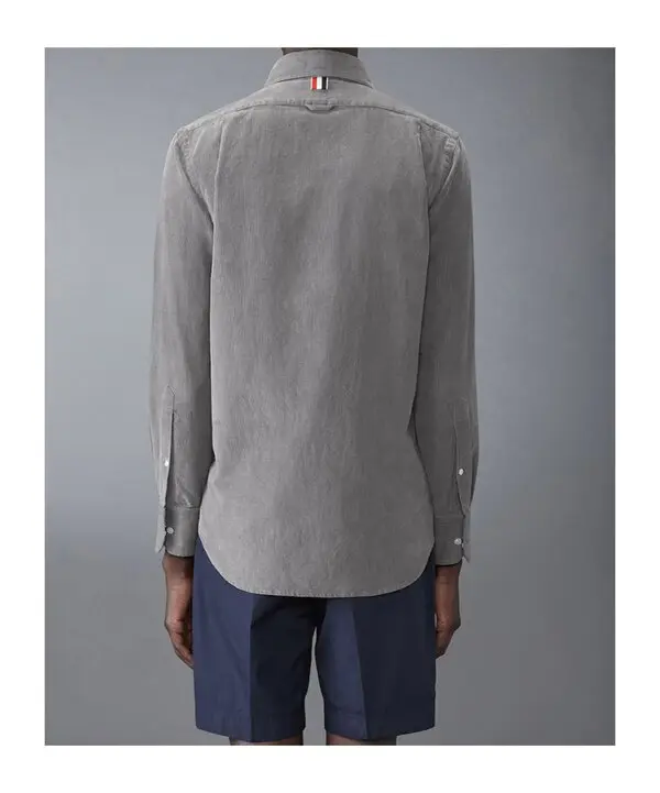 Thom Browne Logo-patch Corduroy Shirt